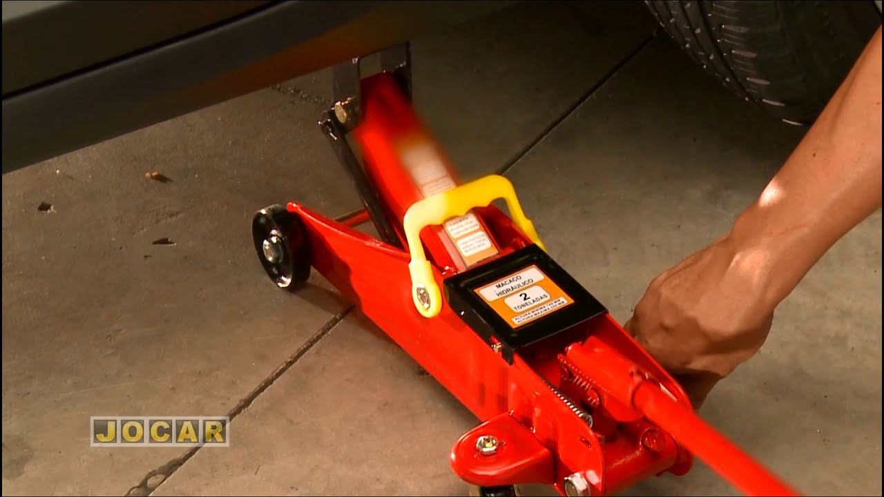 Como utilizar o macaco hidráulico modelo jacaré - YouTube