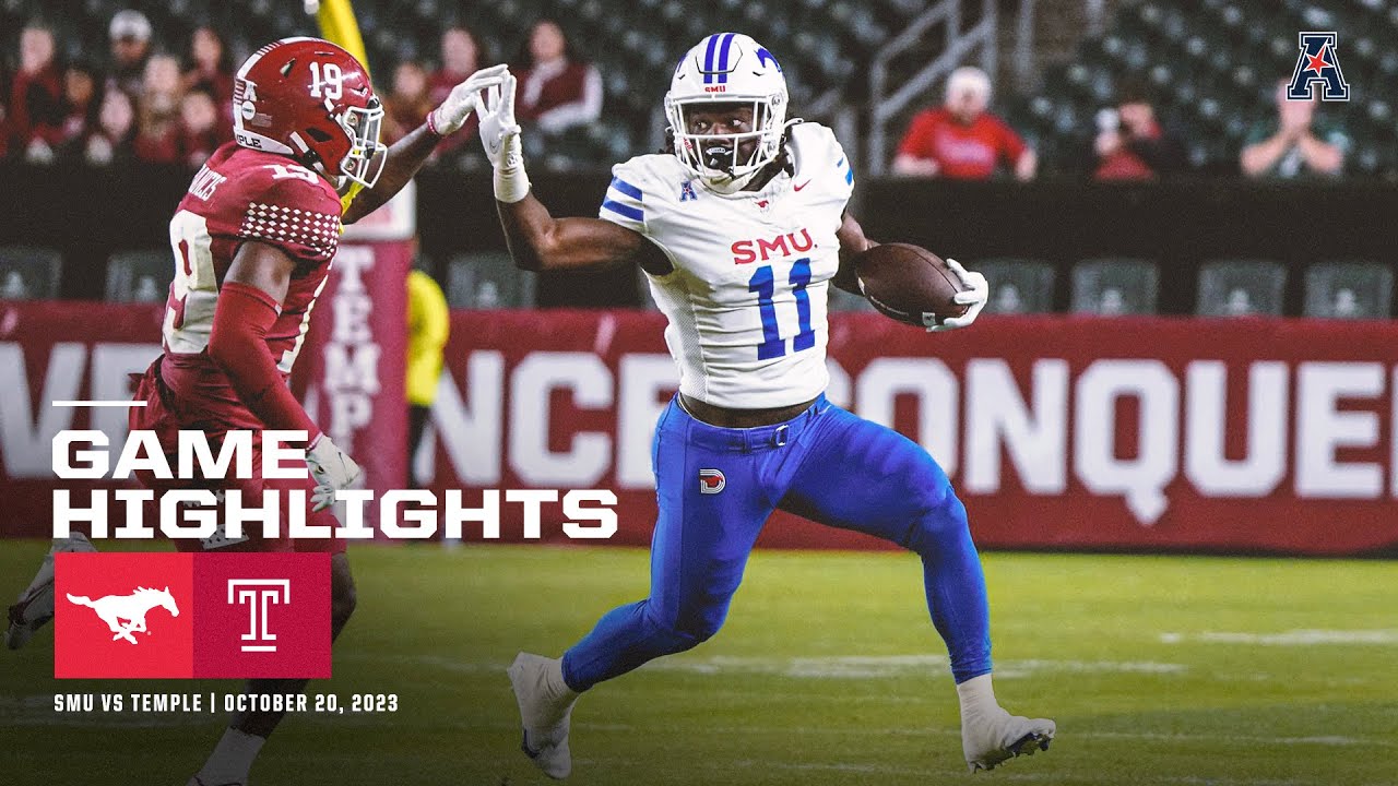Game Highlights: SMU 55, Temple 0 Football (October 20, 2023) - YouTube