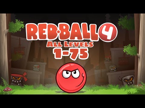 Red Ball 4 - All Levels 1-75 Complete Walkthrough Gameplay with all three stars ⭐⭐⭐