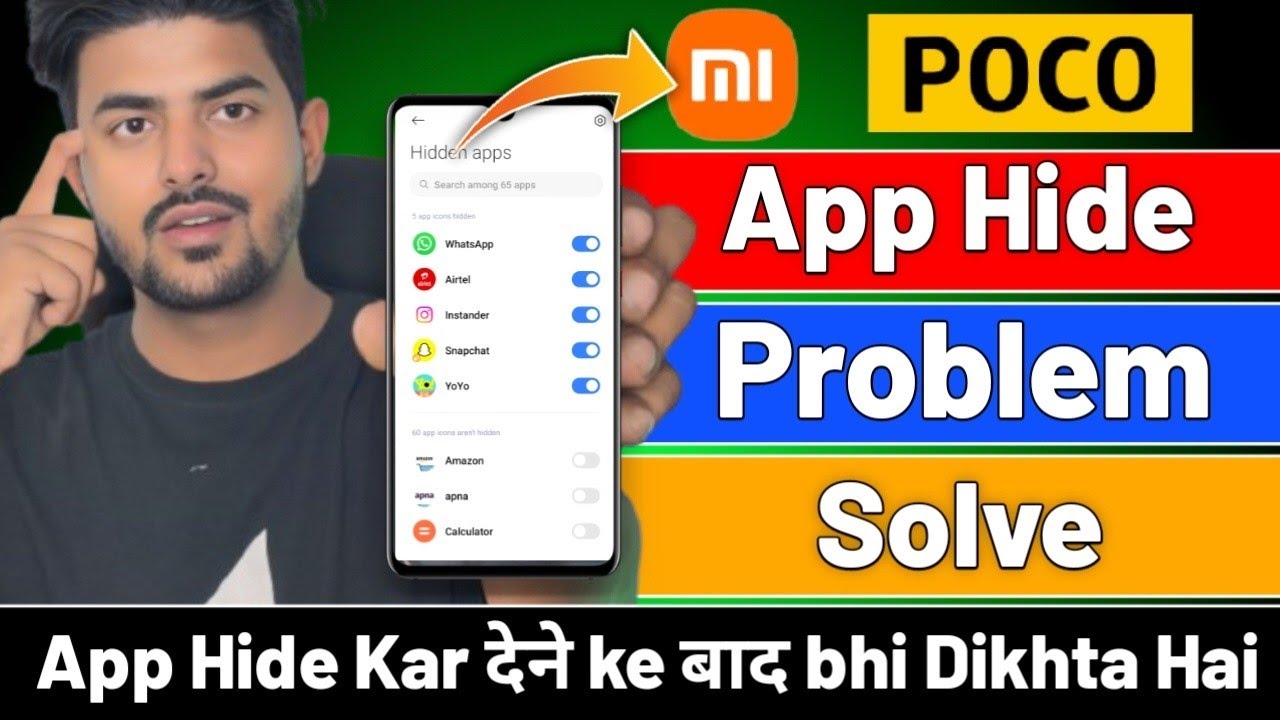Poco App hide Problem solved | Poco & Redmi ka mobile me app hide kaise ...