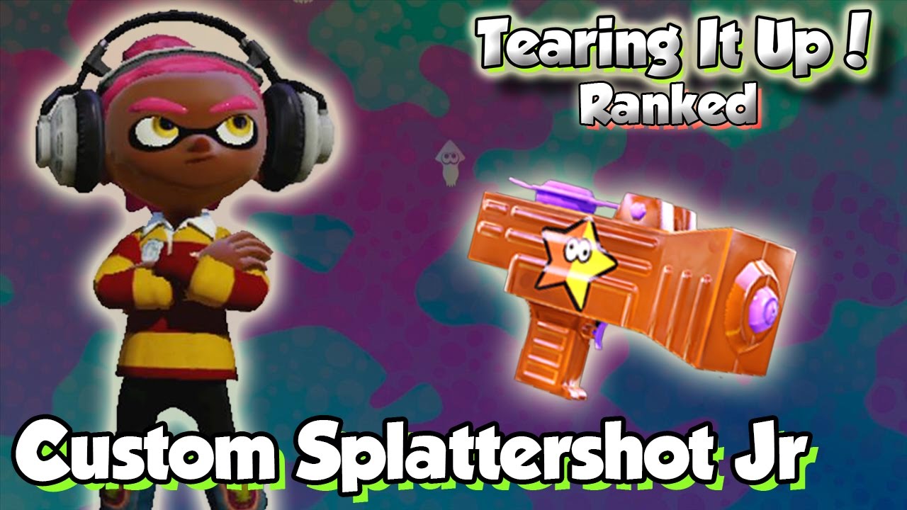 Splatoon Multiplayer - Tearing It Up W/ Custom Jr (Why is this Weapon ...