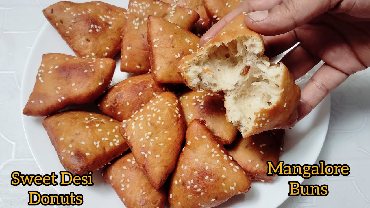 Easiest Famous Mangalore Buns Recipe / Banana Buns /Sweet Desi Donuts ...