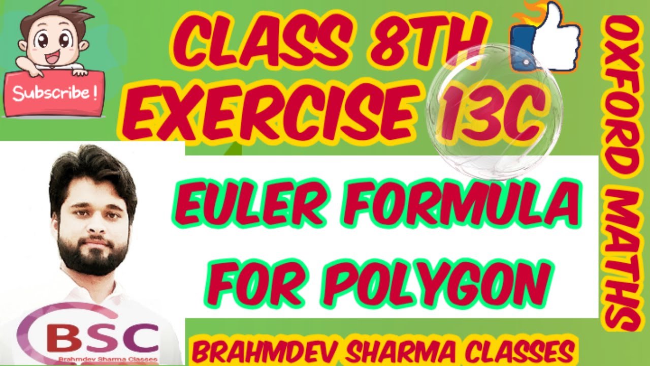 class 8 exercise 13C| Euler formula for polyhedron | Oxford math ...