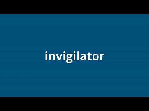 what is the meaning of invigilator - YouTube