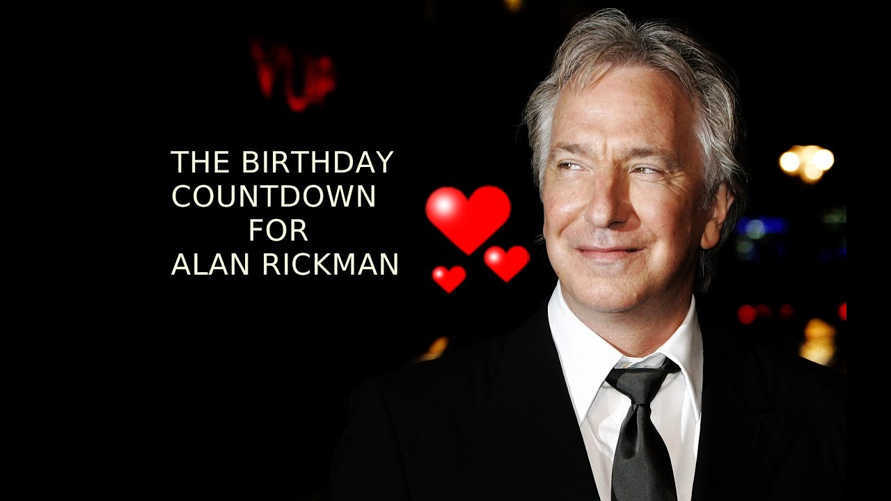 Alan Rickman Birthday Countdown Part 1 - by Alan Rickman Clips - YouTube
