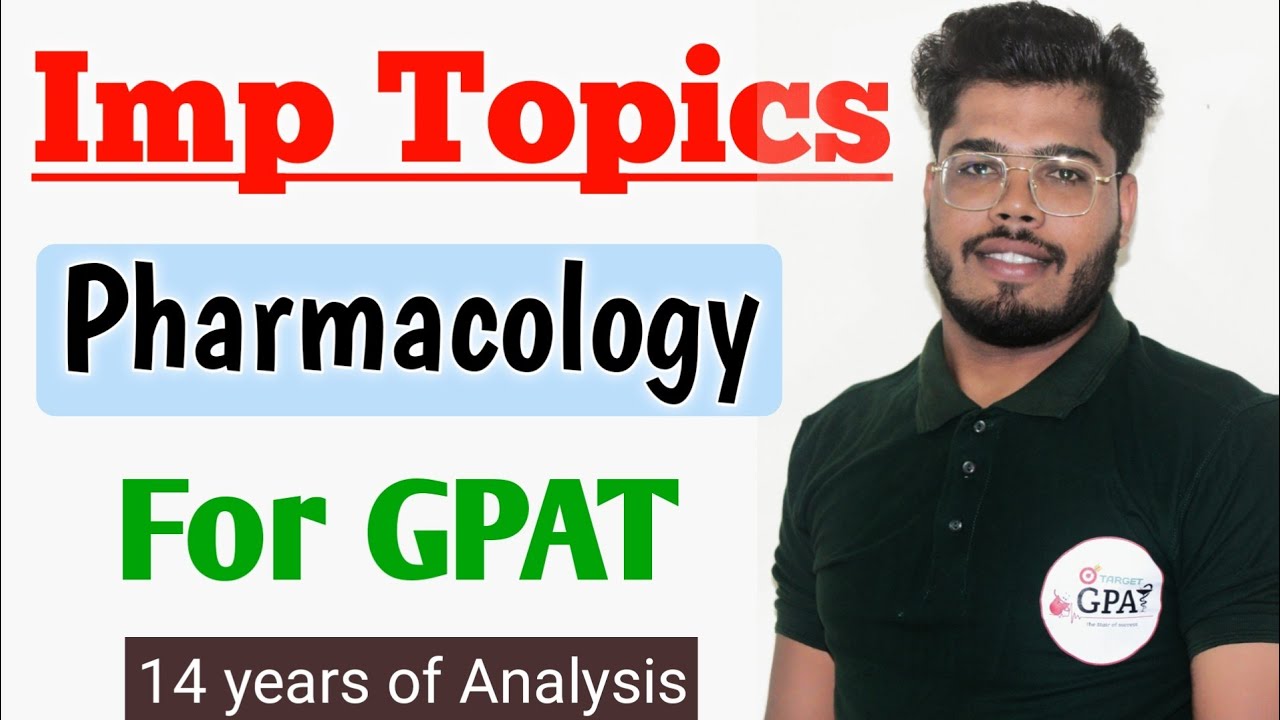 Pharmacology IMP Topics for GPAT exam | GPAT 2024 important Chapter ...