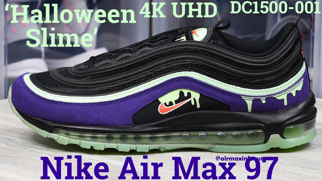 [4K] Nike Air Max 97 'Halloween Slime' DC1500-001 (2020) A Detailed ...