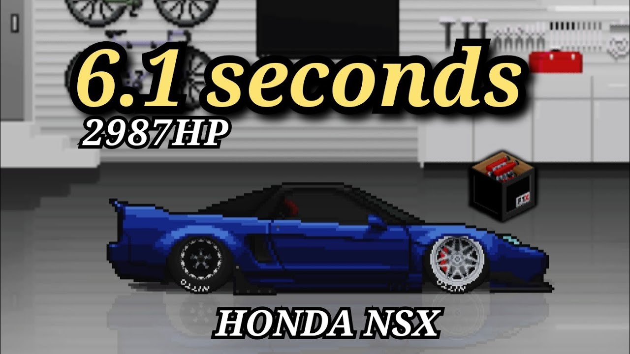 PIXEL CAR RACER - HONDA NSX (6.1seconds) F1X SWAP - YouTube
