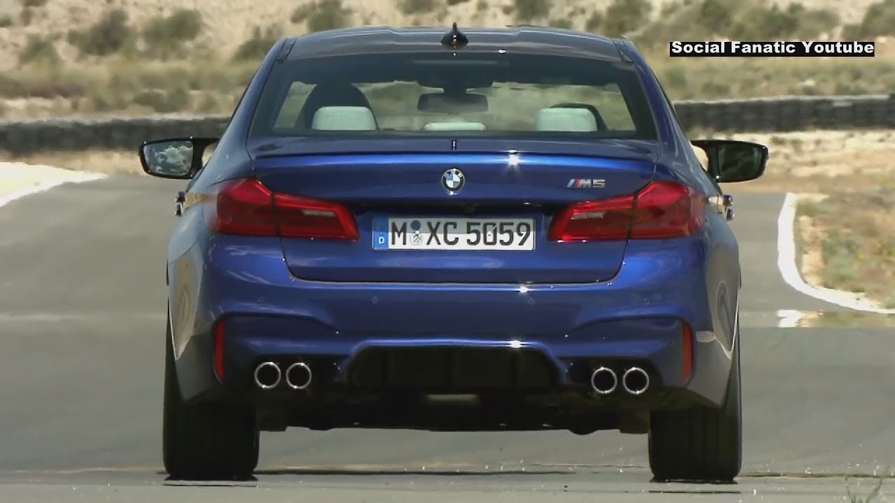 2018 BMW M5 Start Button and Exhaust Sound Launch Control - YouTube