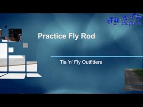 Indoor Practice Fly Rod - YouTube