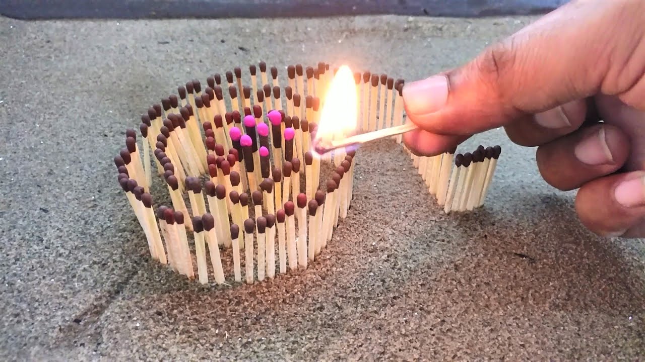 Awesome Match Tricks || Science Experiments With Matches Matches Art ...