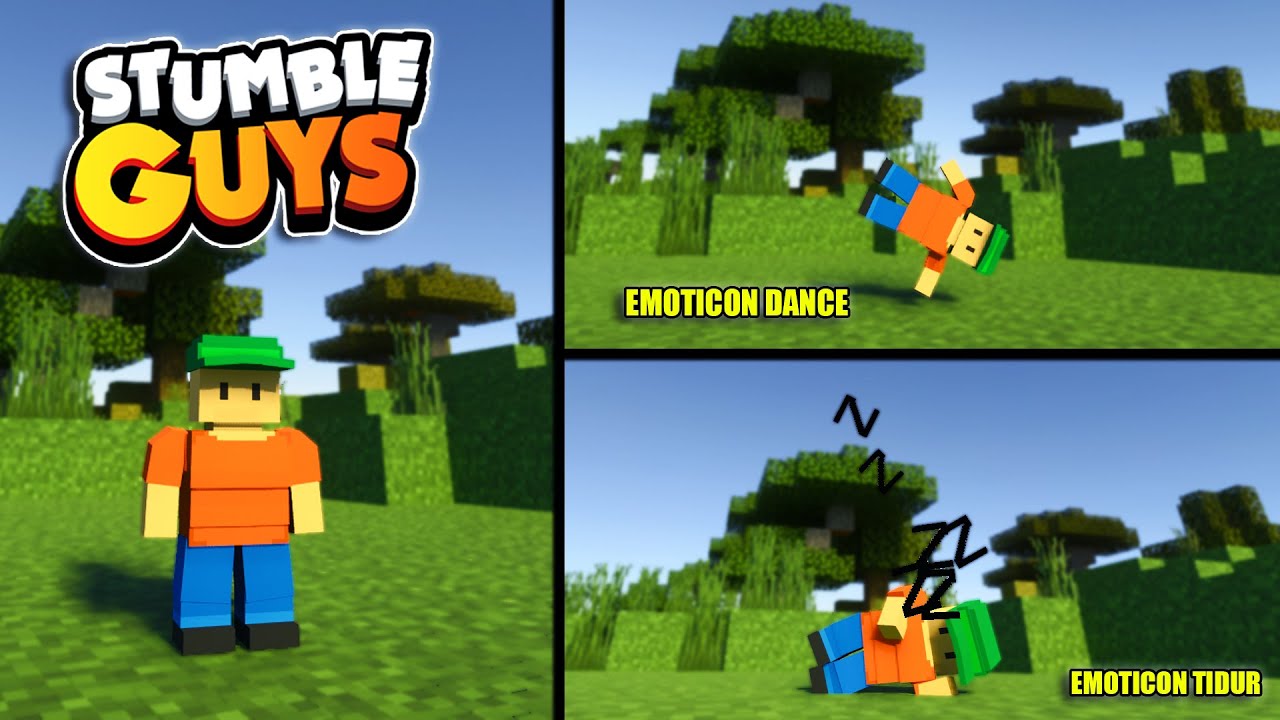 CARA MAIN STUMBLE GUYS DI MINECRAFT PE 1.19 - KEREN - YouTube