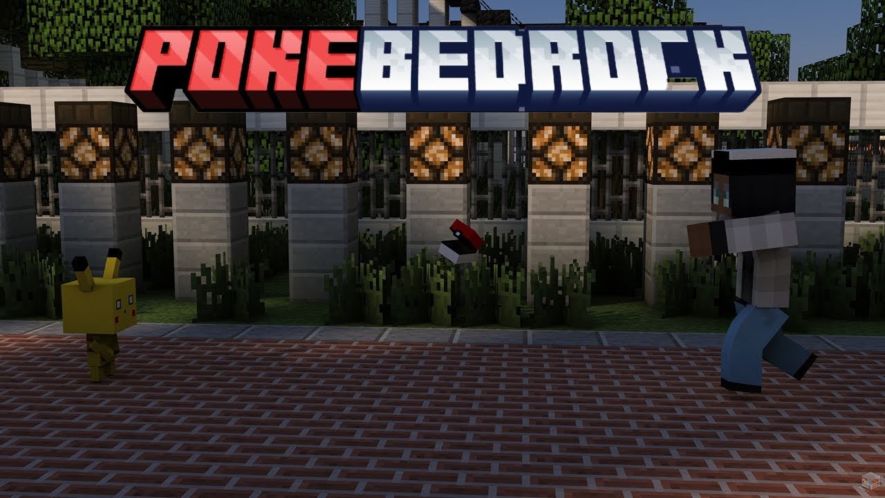 Pokebedrock White Server Ep2: Catching more pokemon and creating a base - YouTube