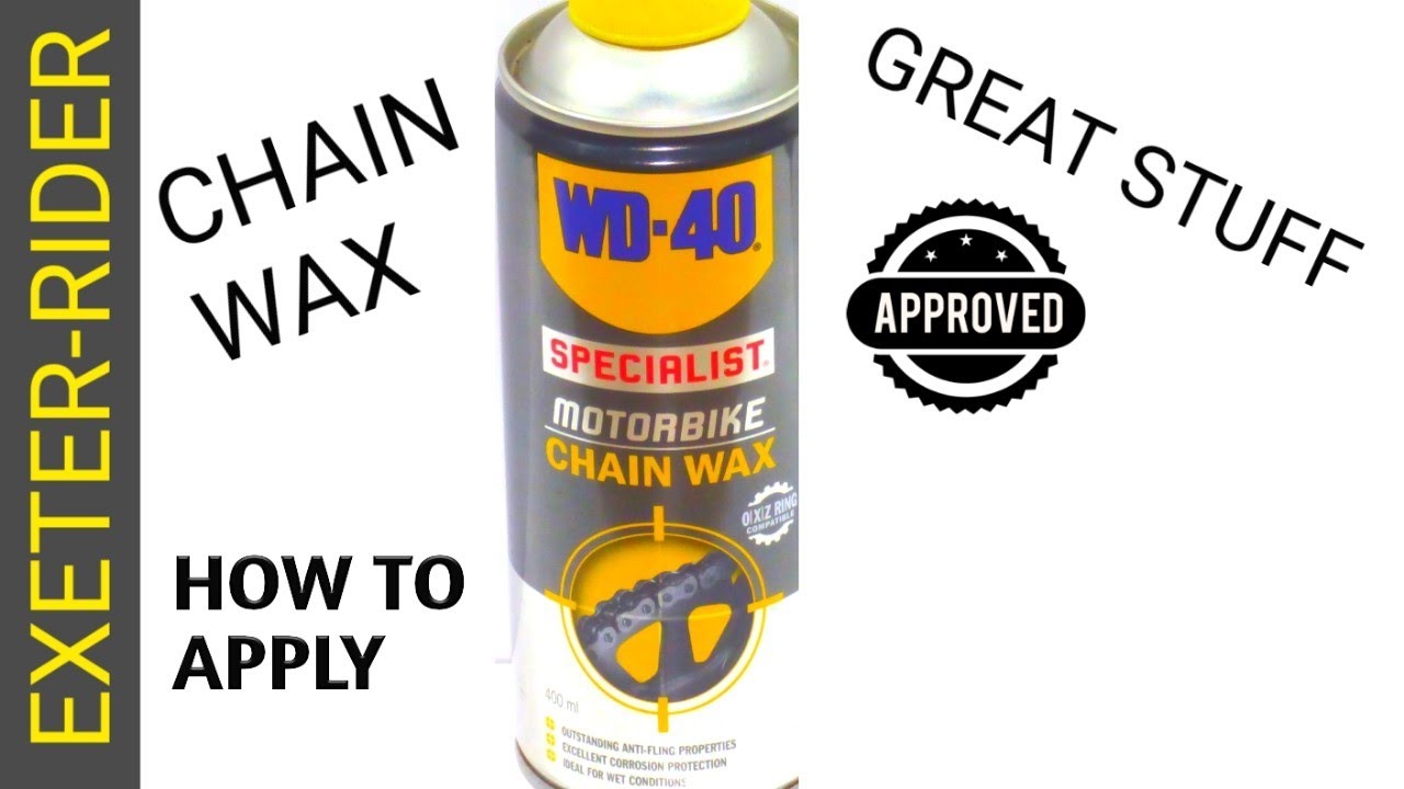 WD-40 Chain Wax & How To Apply - YouTube