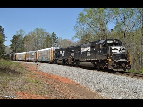 HD: Chasing NS 6710 leads NS Train 26A 4/4/2018 - YouTube