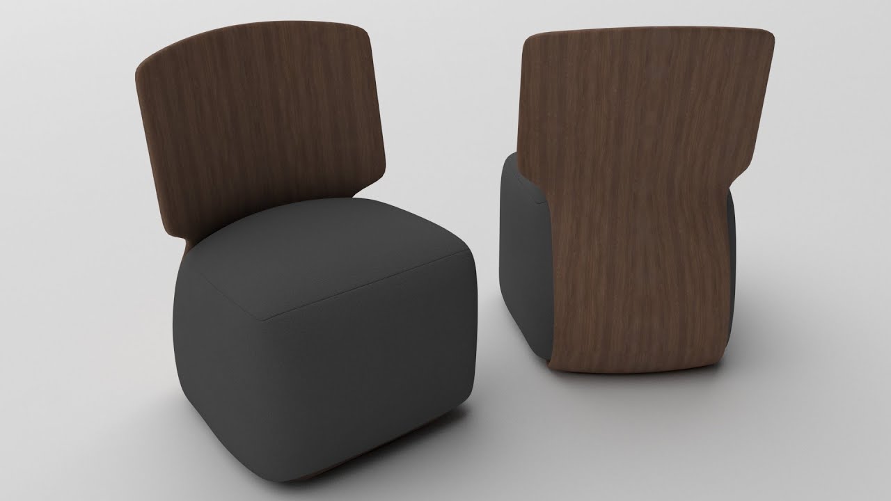 Autodesk 3ds max easy modern chair modeling for beginners - YouTube