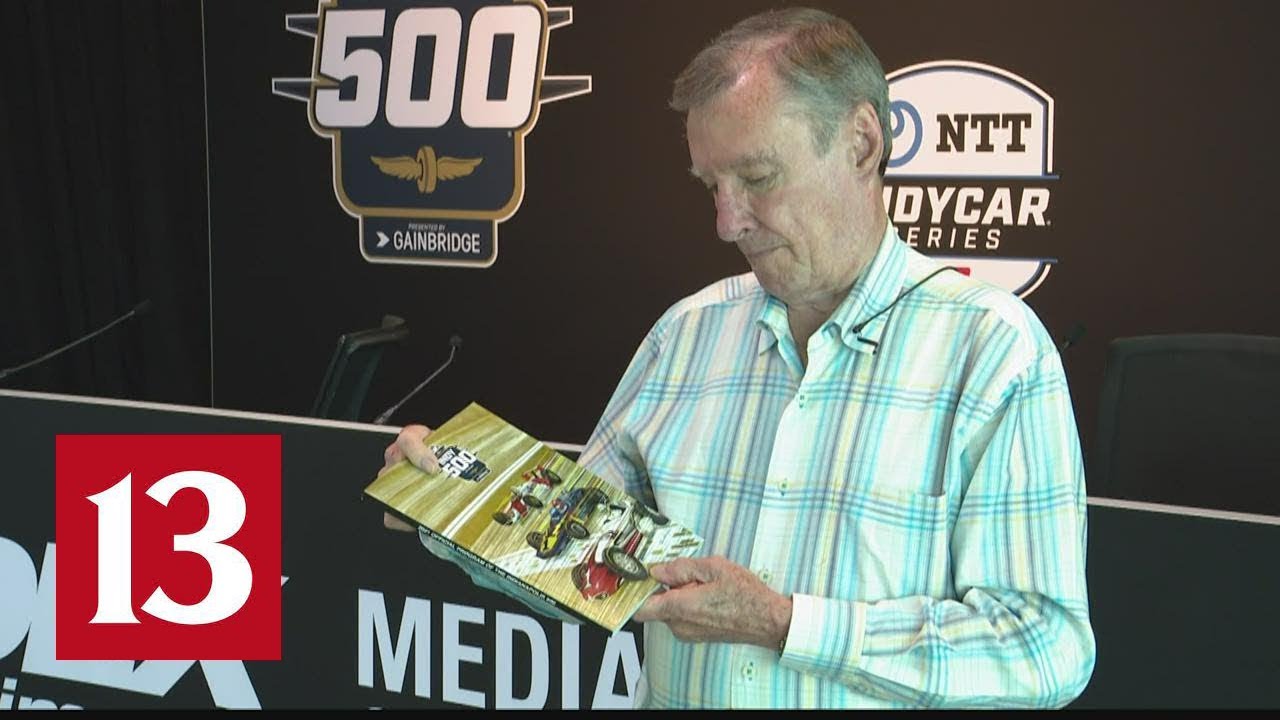 Johnny Rutherford's artwork featured on Indy 500 program - YouTube