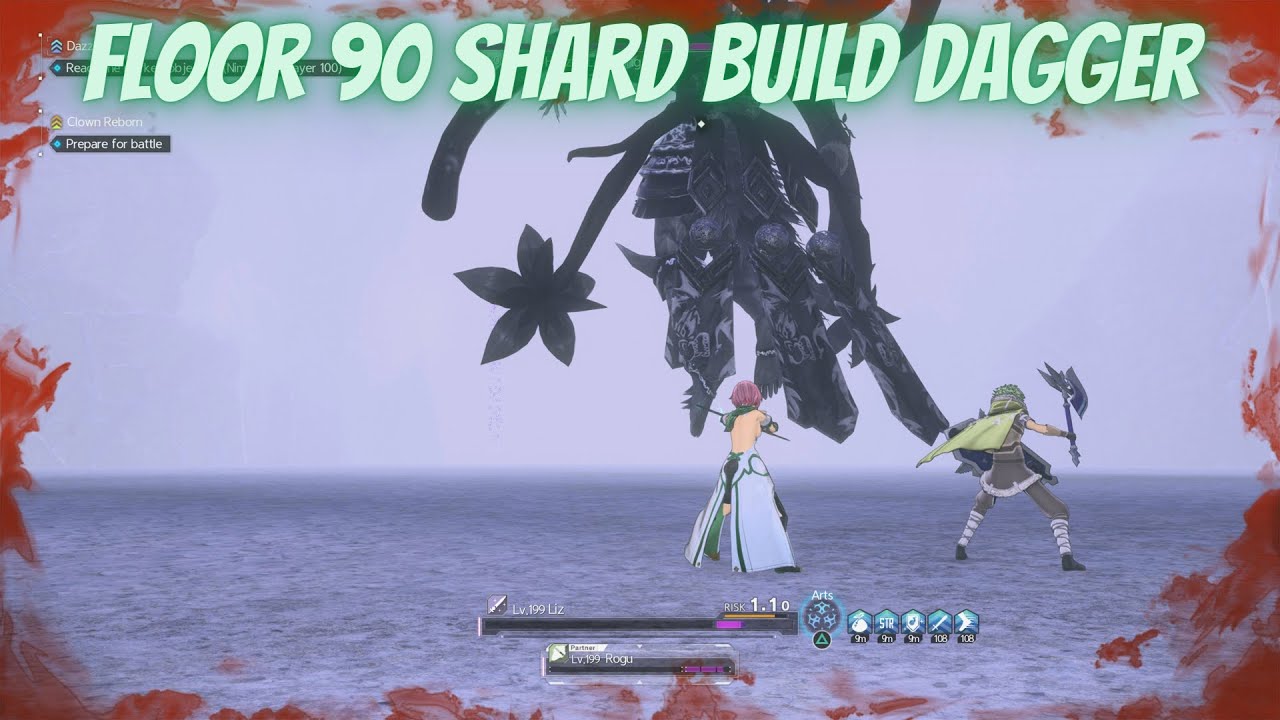 Sword Art Online Alicization Lycoris Floor 90 Shard Build Dagger - YouTube