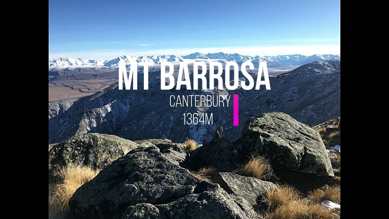 Mt Barrosa 1364m in Winter New Zealand 登山 ニュージーランド - YouTube