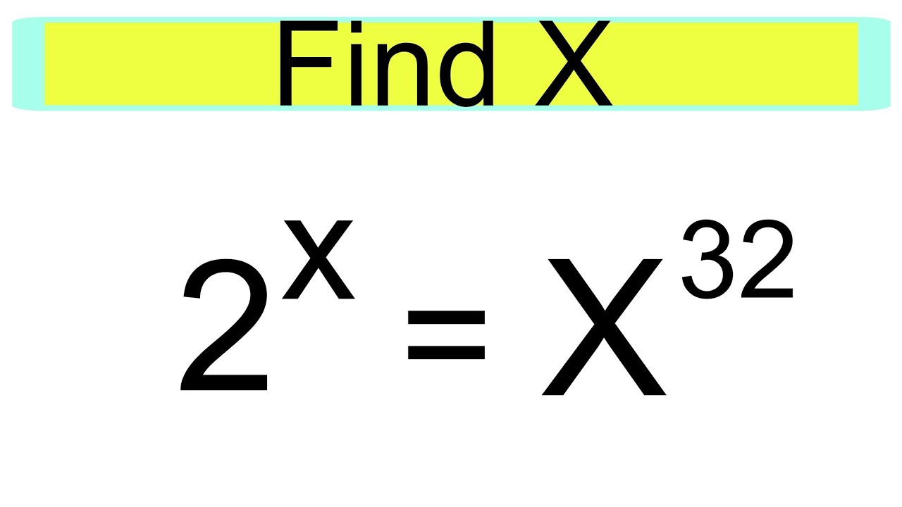 Simplifying Exponential expression | Find the value of X - YouTube