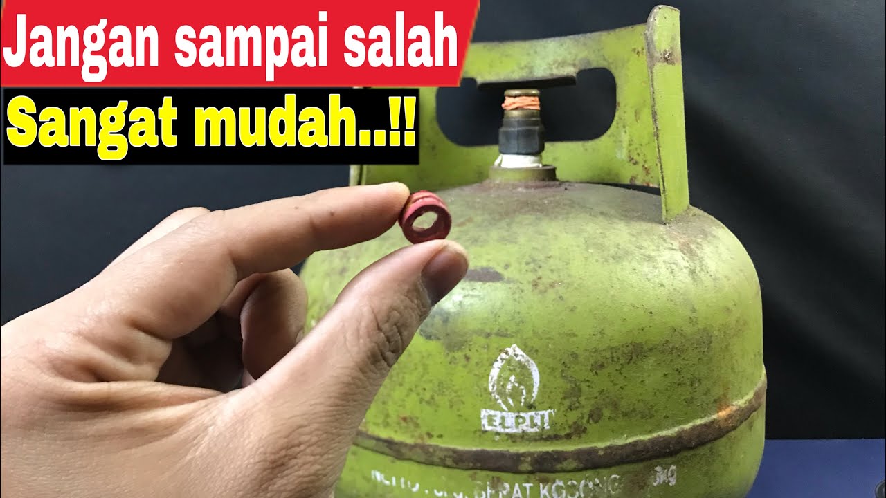 TABUNG GAS BOCOR..!! Cara perbaiki sil gas LPG bocor - YouTube
