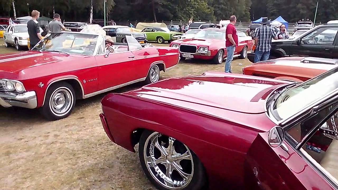 Zlot aut amerykańskich Stare Olesno 2016 - YouTube