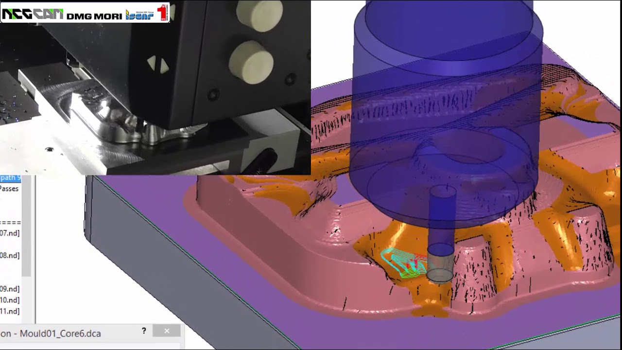 Rough Machining with NCG CAM Software, DMG Mori Machine Tools, Iscar Tools & 1MTA Accessories ...