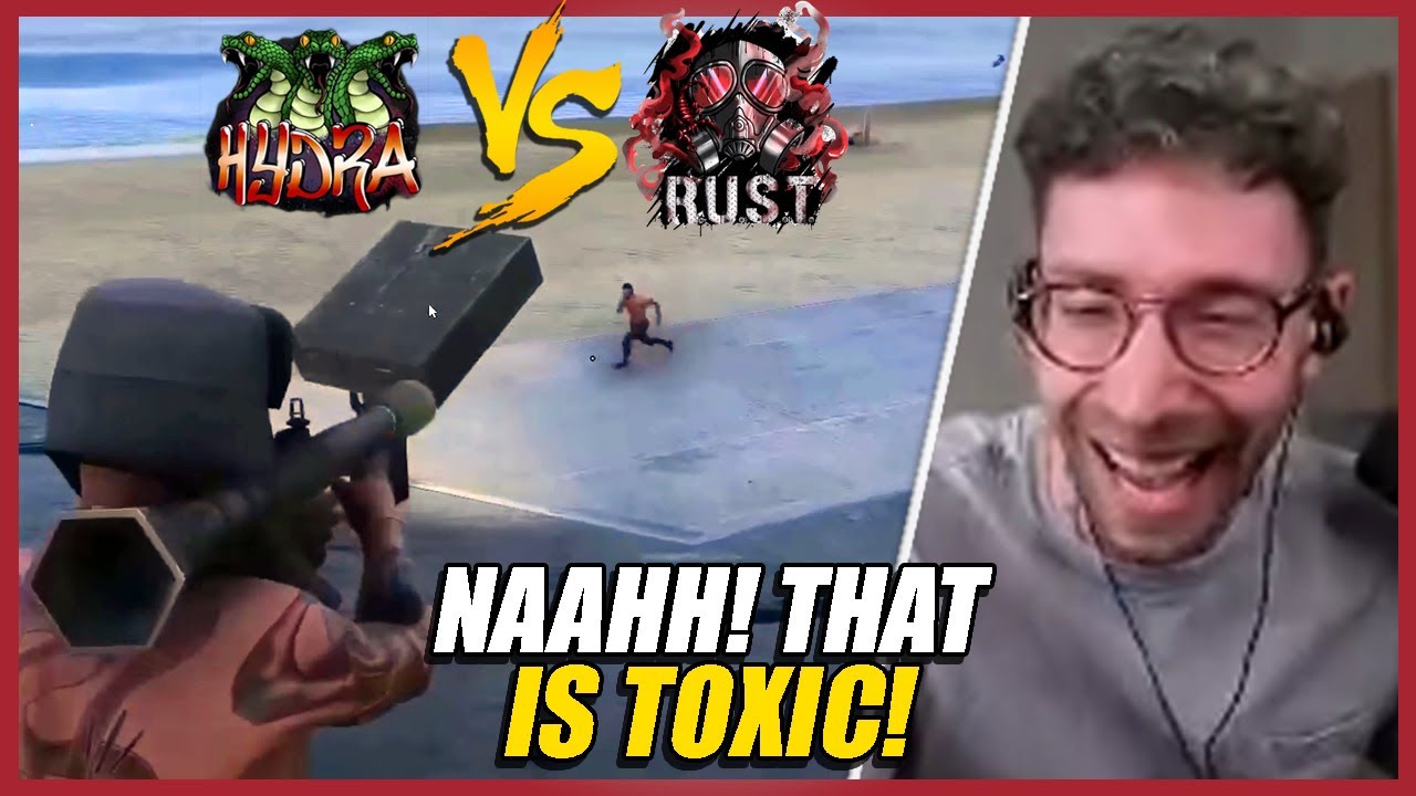 Curtis Reacts to Hydra vs RUST WAR Review Day 1 | Nopixel GTA RP - YouTube