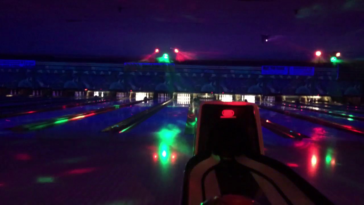 Bowling in colored lights - YouTube