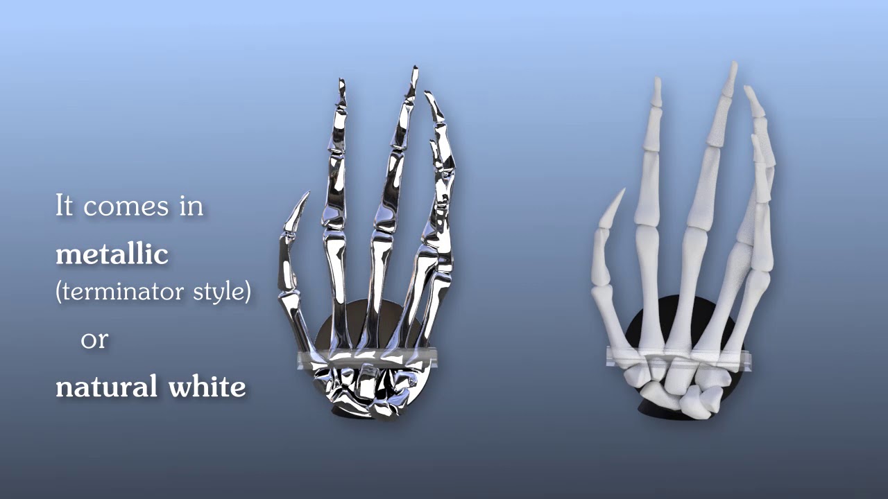The Skeleton Hand Phone Holder - YouTube