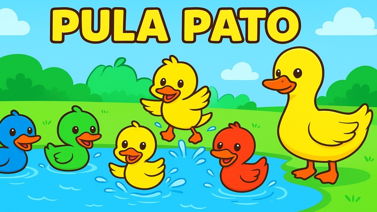 Pula Pato com os Patinhos Patetas Coloridos | Cantigas Populares ...