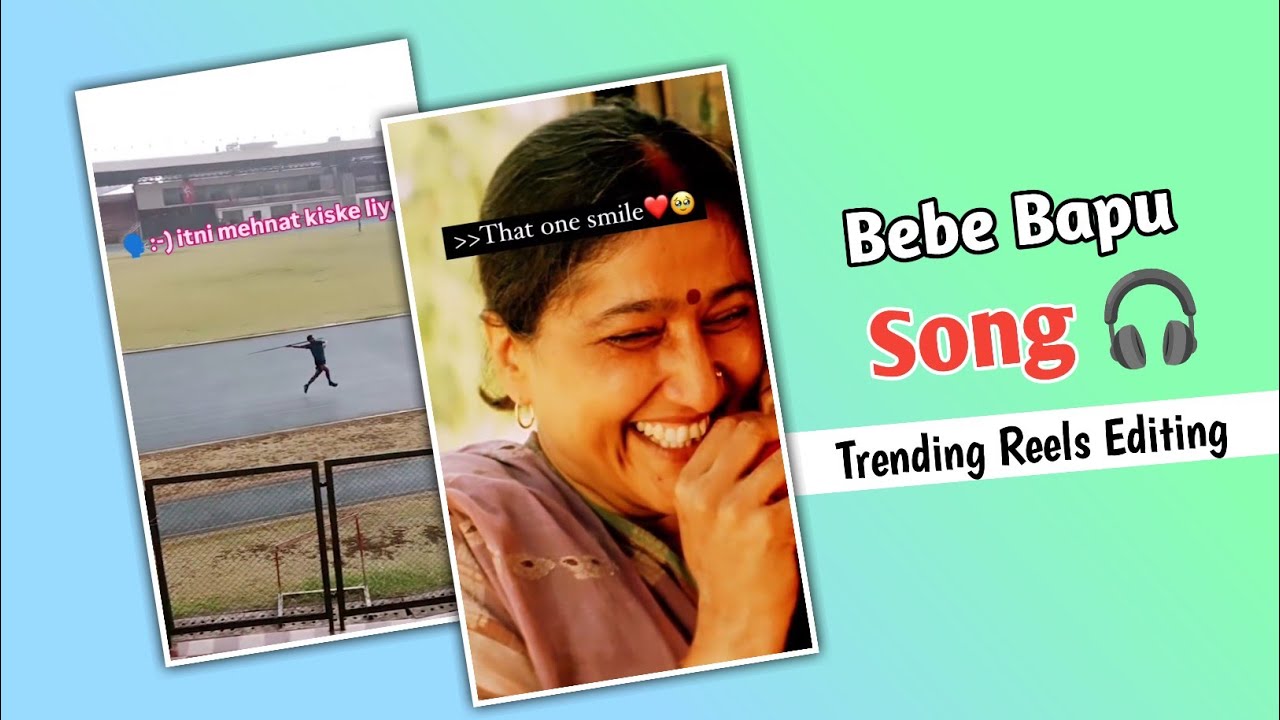 Harsh Likhari Bebe Bapu Song Reels Editing😱Itni Mehnat Kiske liye Viral ...
