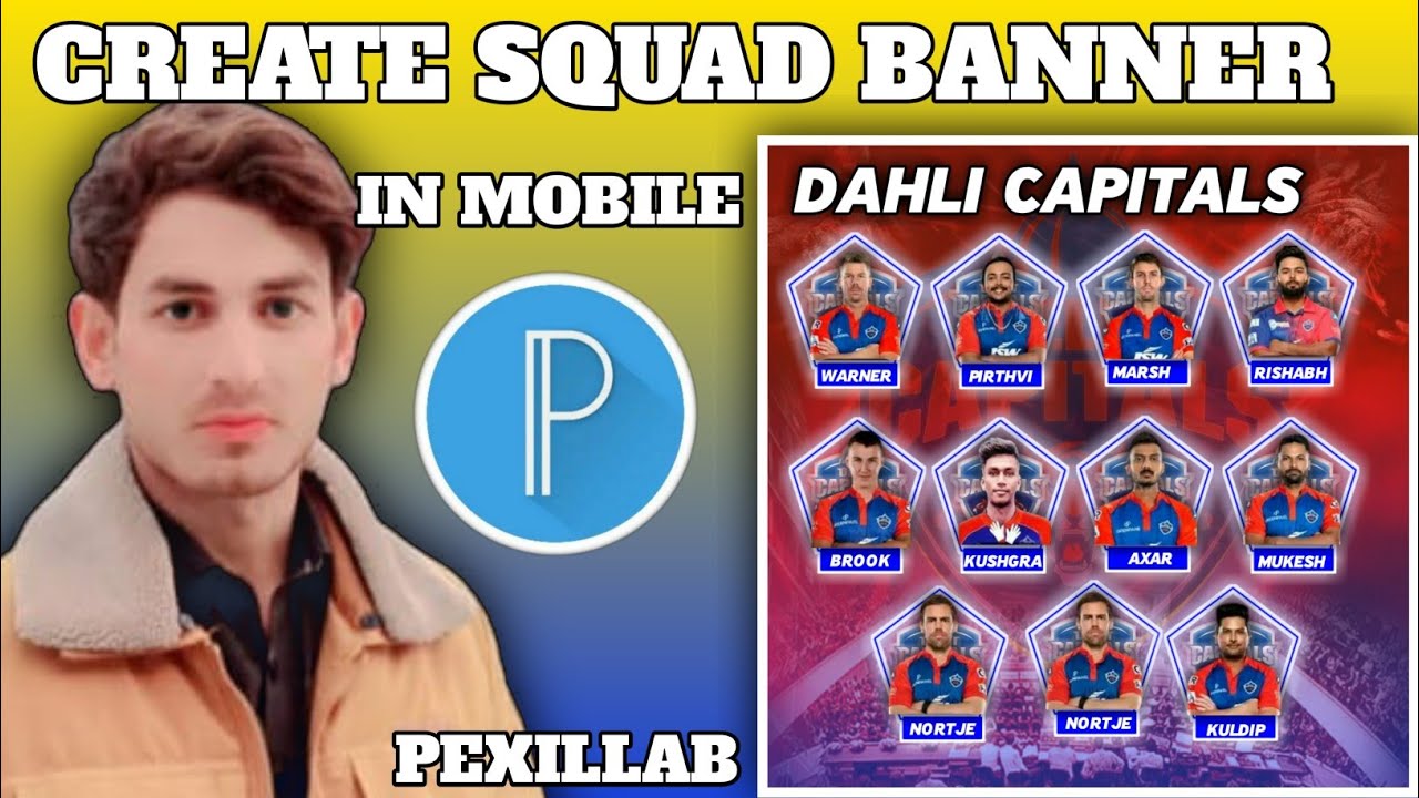 cricket banner editing in mobile|| cricket poster kaisy banany. - YouTube