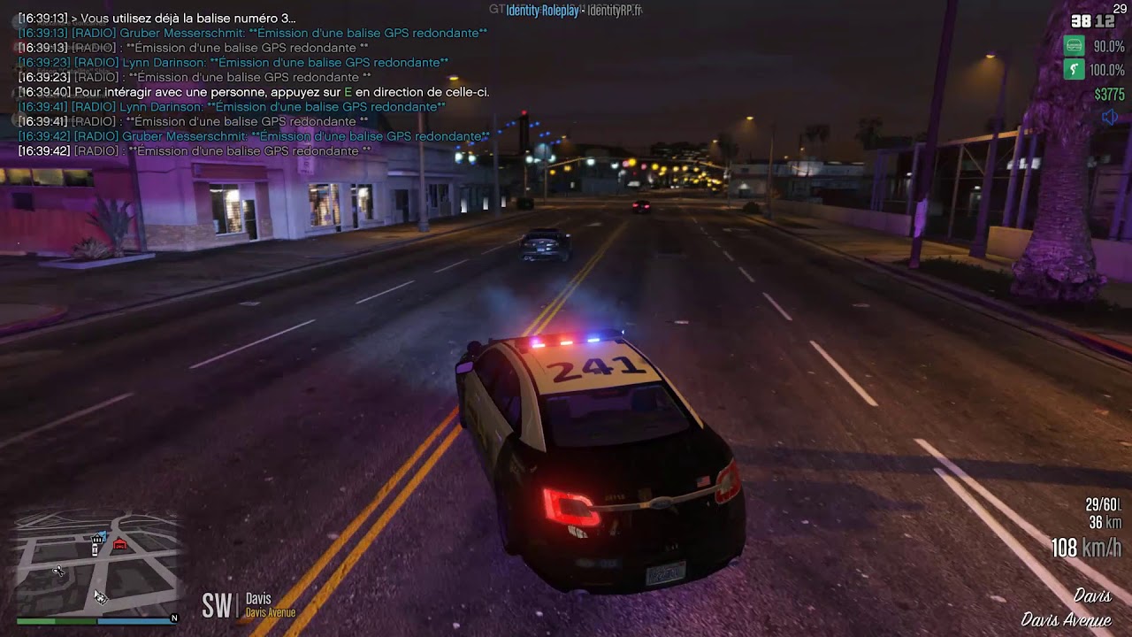 [GTA-V RP - Identity] LSPD Code 1 Responding - YouTube