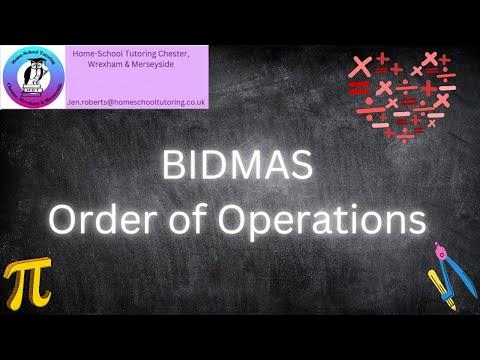 Order of Operation (BIDMAS) - YouTube