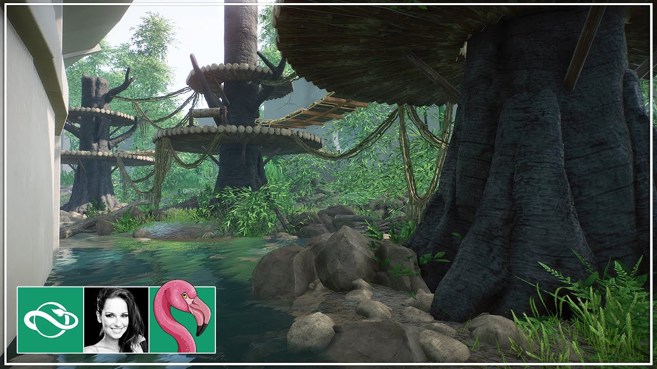 I Built a STUNNING Bonobo ELEVATED TREETOP Habitat in my Monkey World ...