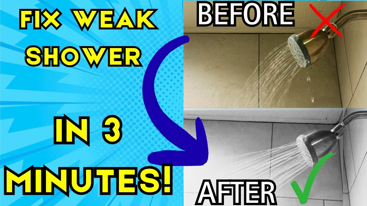 FIX WEAK SHOWER! Boost Your Shower Pressure: DIY Hacks & Upgrades - YouTube