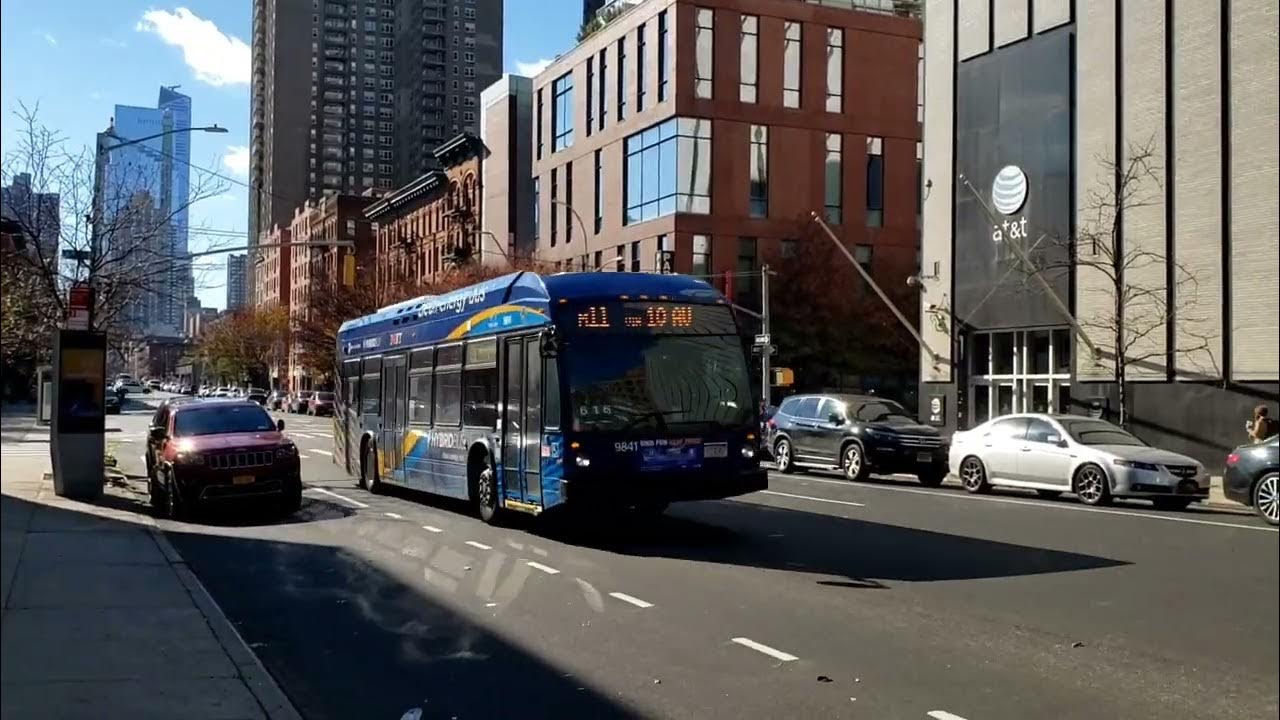 MTA New York City Bus 2021 NovaBus LFS Hybrid 9841 On Route M11 - YouTube