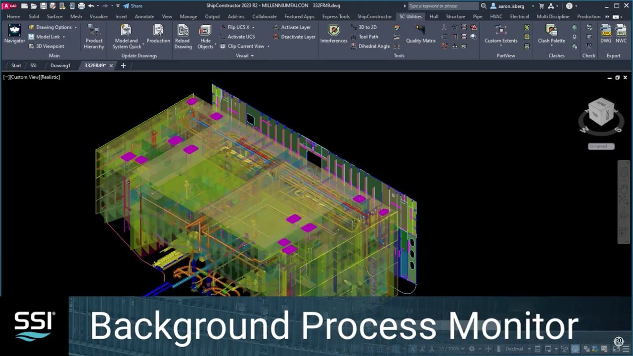 SSI 2023 R2.1 - Background Process Monitor (ShipConstructor) - YouTube