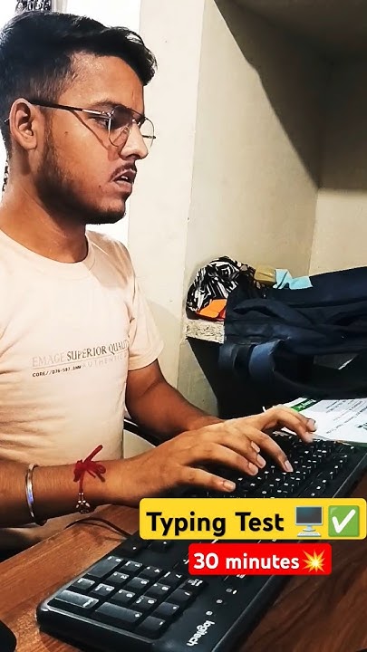 Typing Test (30 minutes)..💥🖥️#trending #motivation #shortsfeed #ssc # ...