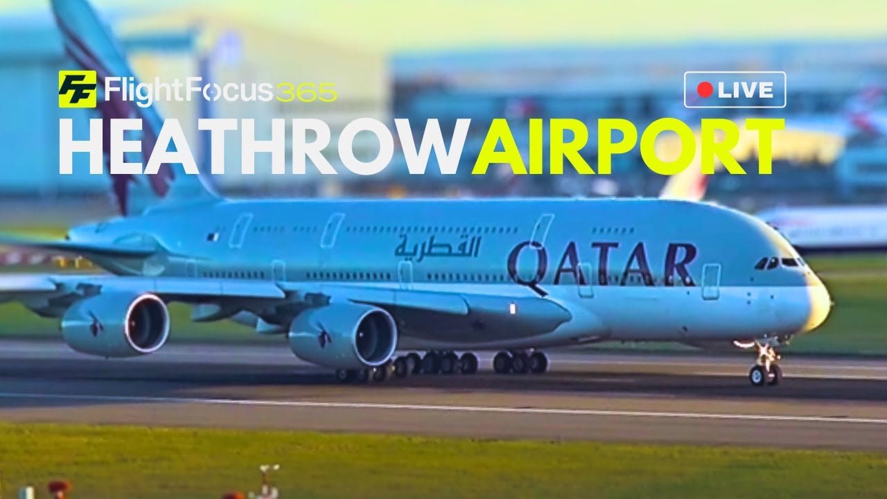 Heathrow Airport Live LHR - Monday 17th Feb 2025 - YouTube