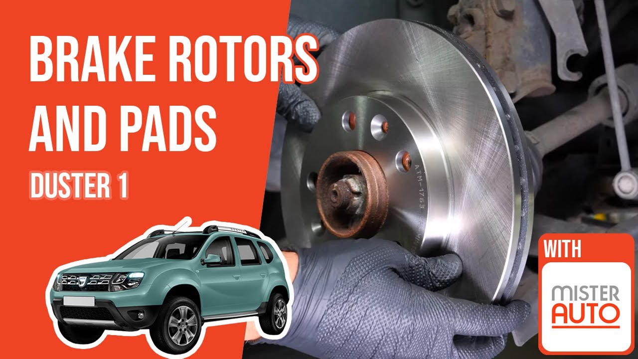 How to replace the front brake discs and pads Duster mk1 🚗 - YouTube
