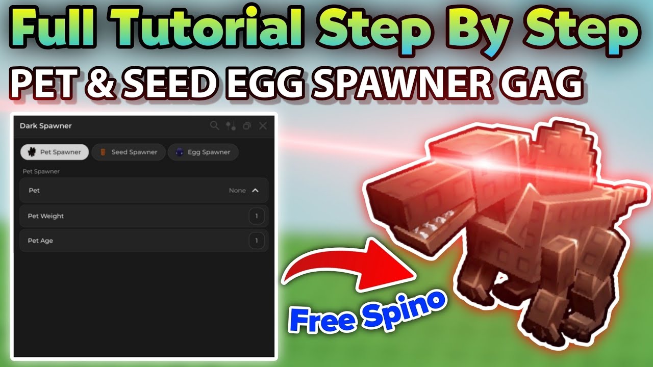 [🧬] FULL TUTORIAL SCRIPT 🥶 | Pet/Seed/Egg Spawner Dupe 🤑🦖 | No Key 🤯 ...