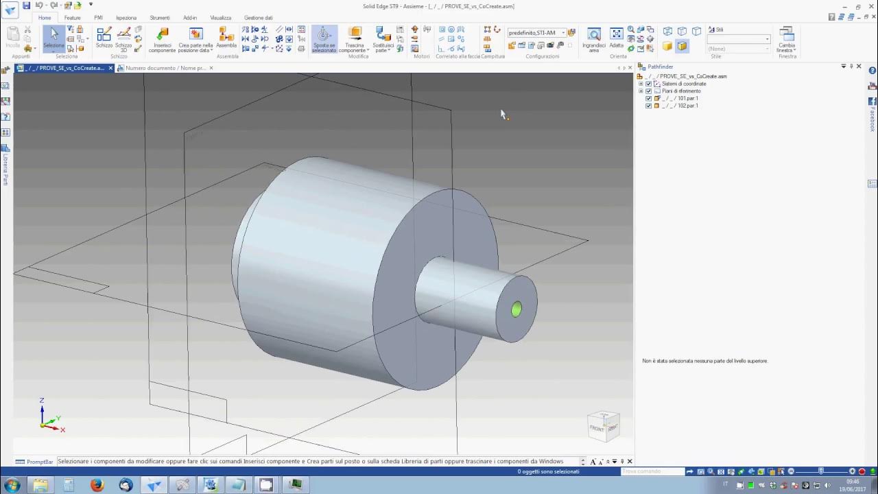 Add round on part in Solid Edge and Cocreate - YouTube