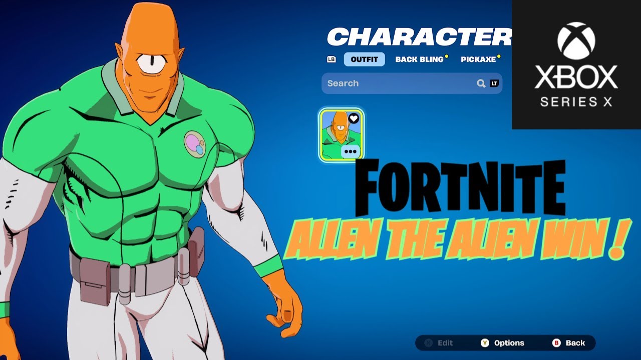 FORTNITE ALLEN THE ALIEN WIN ! XBOX CHAPTER 6 SEASON 2 - YouTube