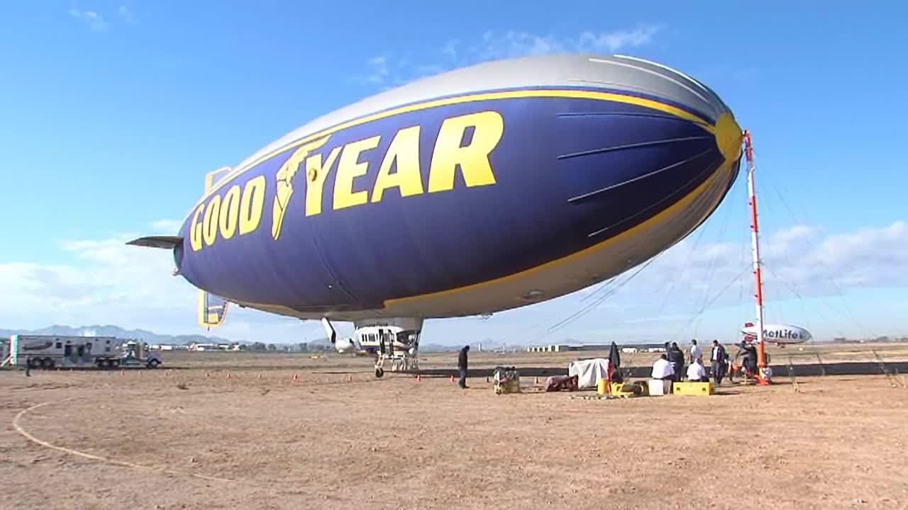 Katie Raml rides Goodyear Blimp - YouTube