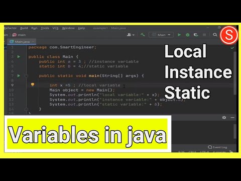 Variables in java - YouTube