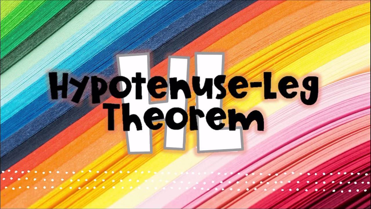 Hypotenuse–Leg (HL) Theorem - YouTube