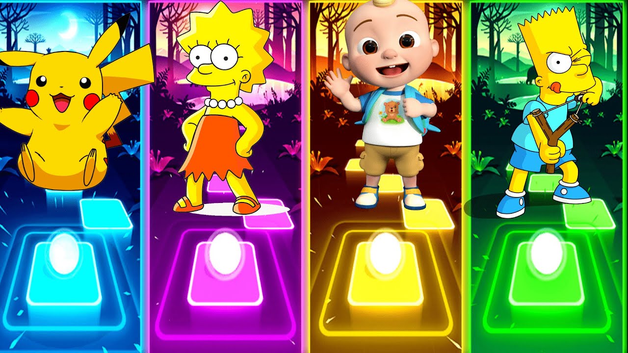 Oddbods, no🎶 / Pikachu 🆚 Maggie Simpson 🆚 Cocomelon 🆚 Bart Simpson 🎶 ...