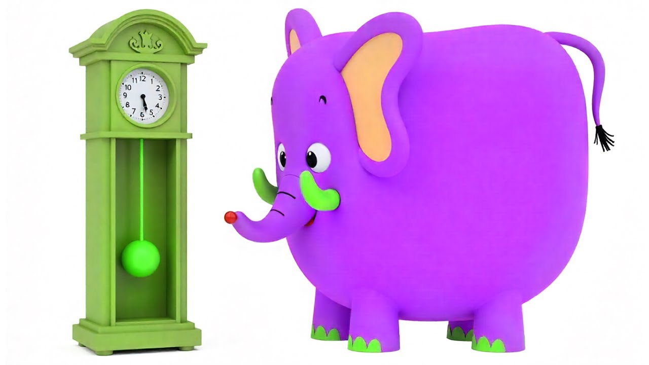Hickory Dickory Dock 🐭 Tick… Tock! Mouse Runs Up the Clock 🕒 Kids ...